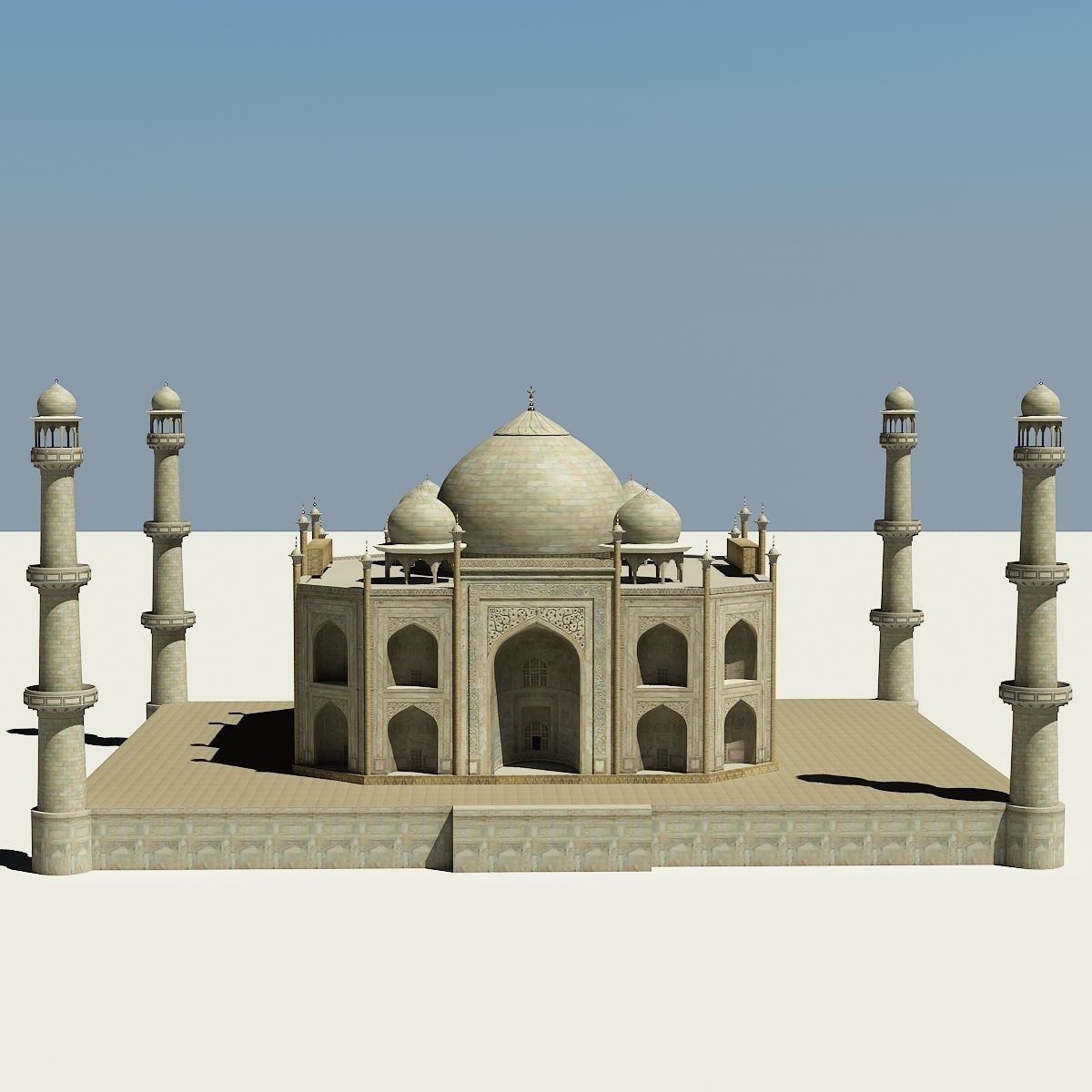 Taj Mahal 3D model 3D model | CGTrader