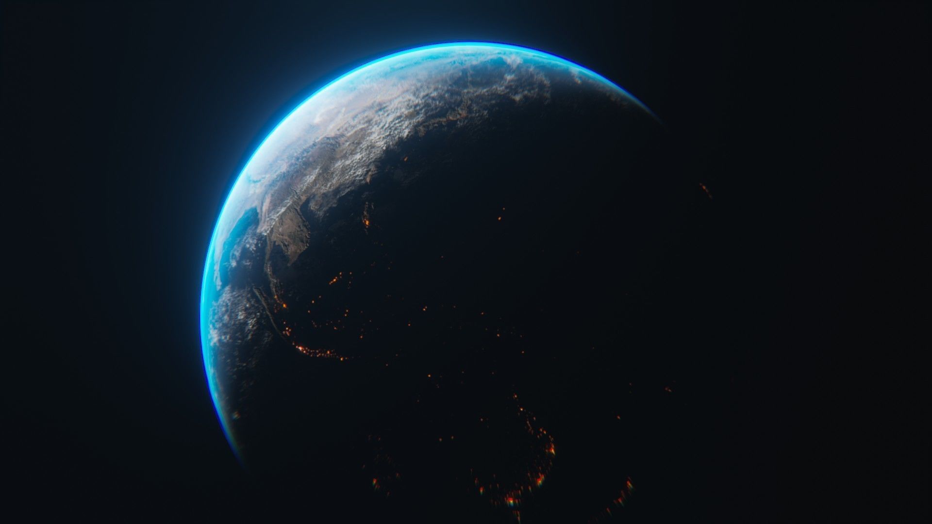 Earth Cinematic Blender free VR / AR / low-poly 3D model animated ...