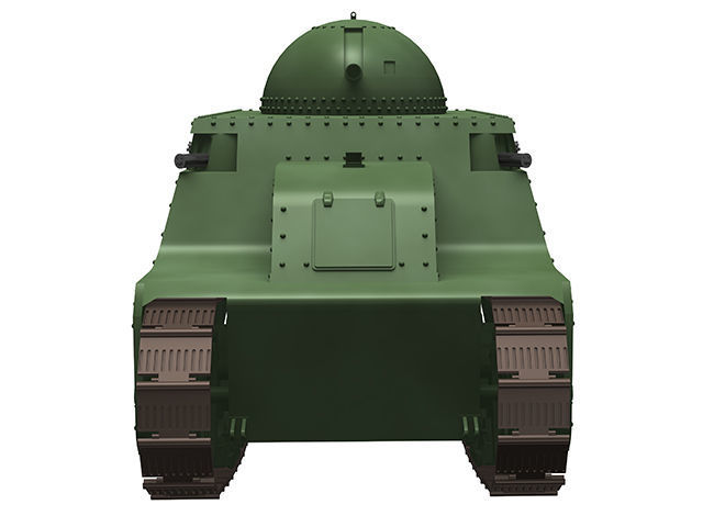 fiat2000 wwii tank 3D model | CGTrader