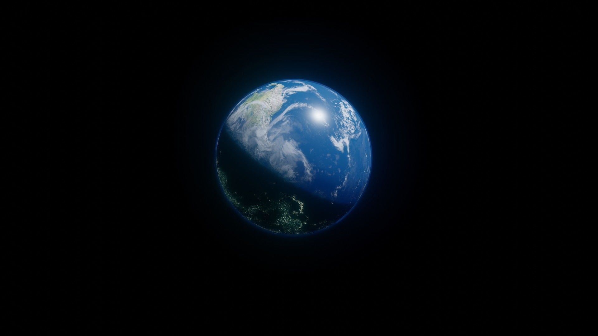 the Earth in space 3D model animated | CGTrader