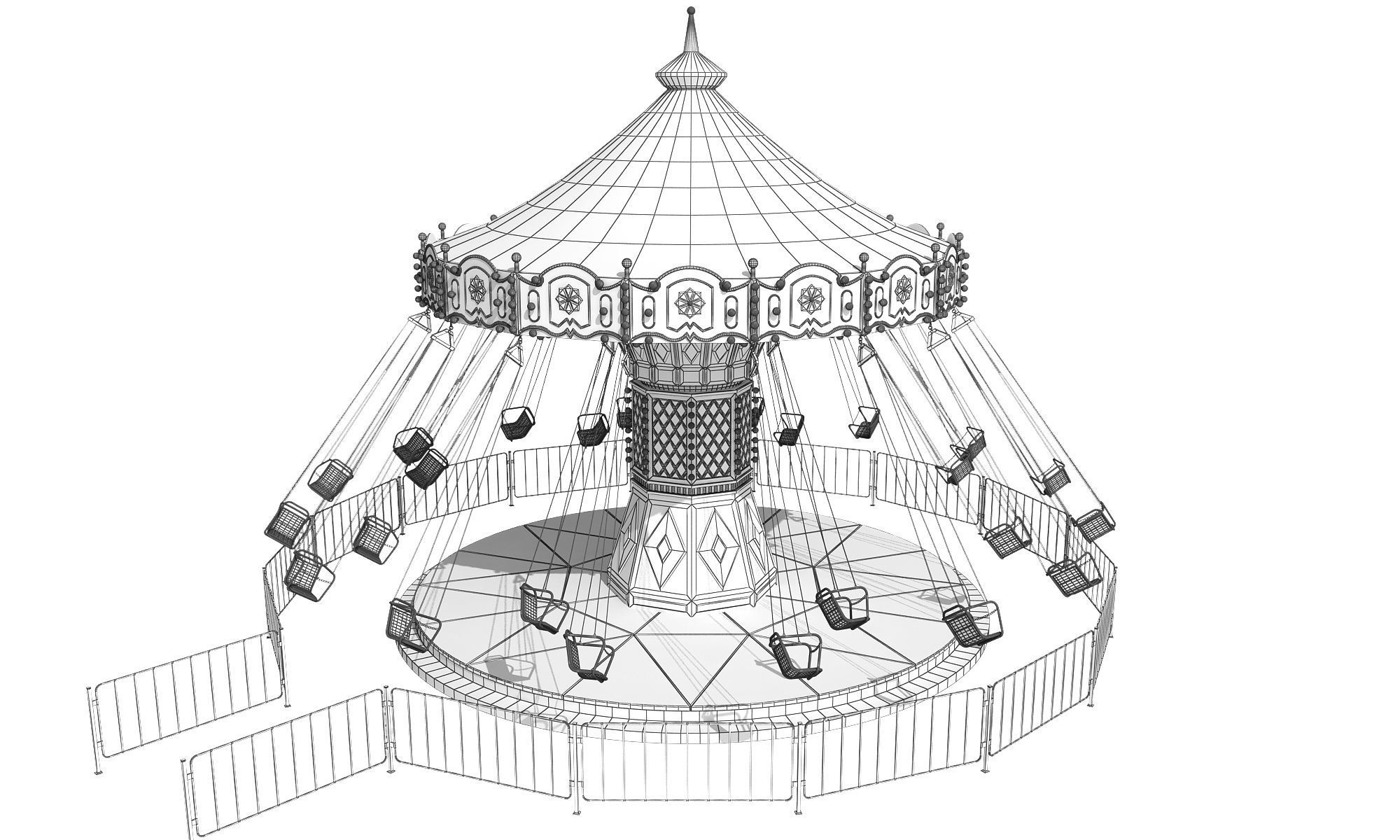 Funfair Ride 3D model | CGTrader