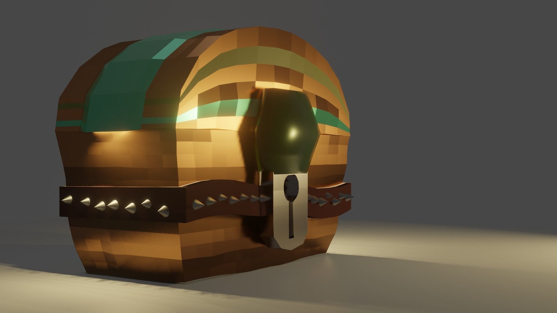 3D model Low Poly RPG Chest - Animated VR / AR / low-poly | CGTrader
