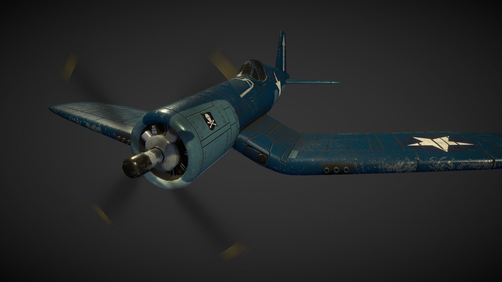 3D model Vought F4U Corsair VR / AR / low-poly | CGTrader