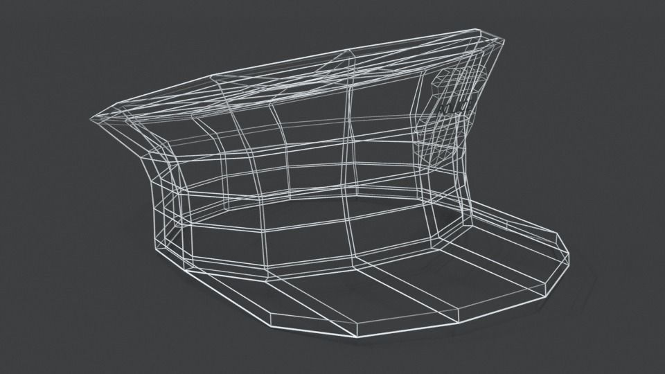 3D model Low Poly Cartoon Police Hat VR / AR / low-poly | CGTrader