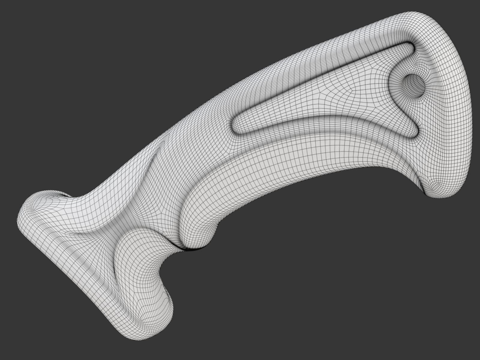 Ergonomic Knife Handle 3D model | CGTrader