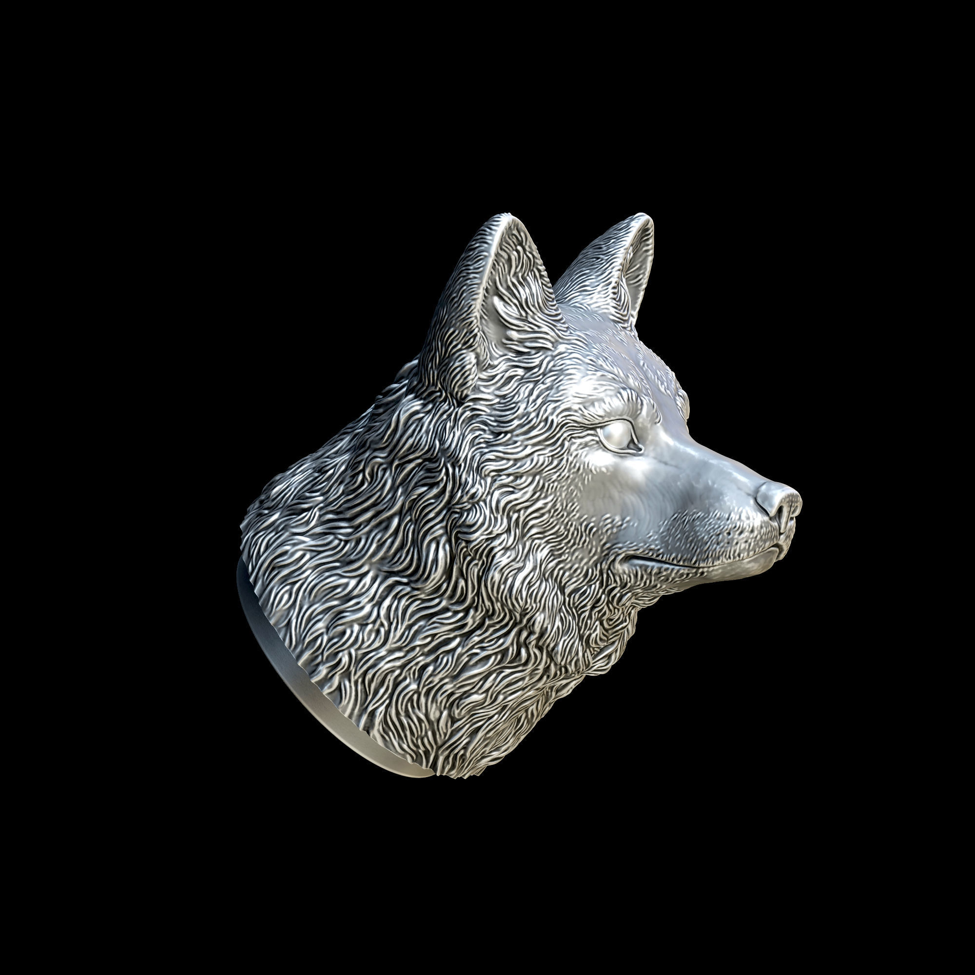 Fox head 3D model 3D printable | CGTrader