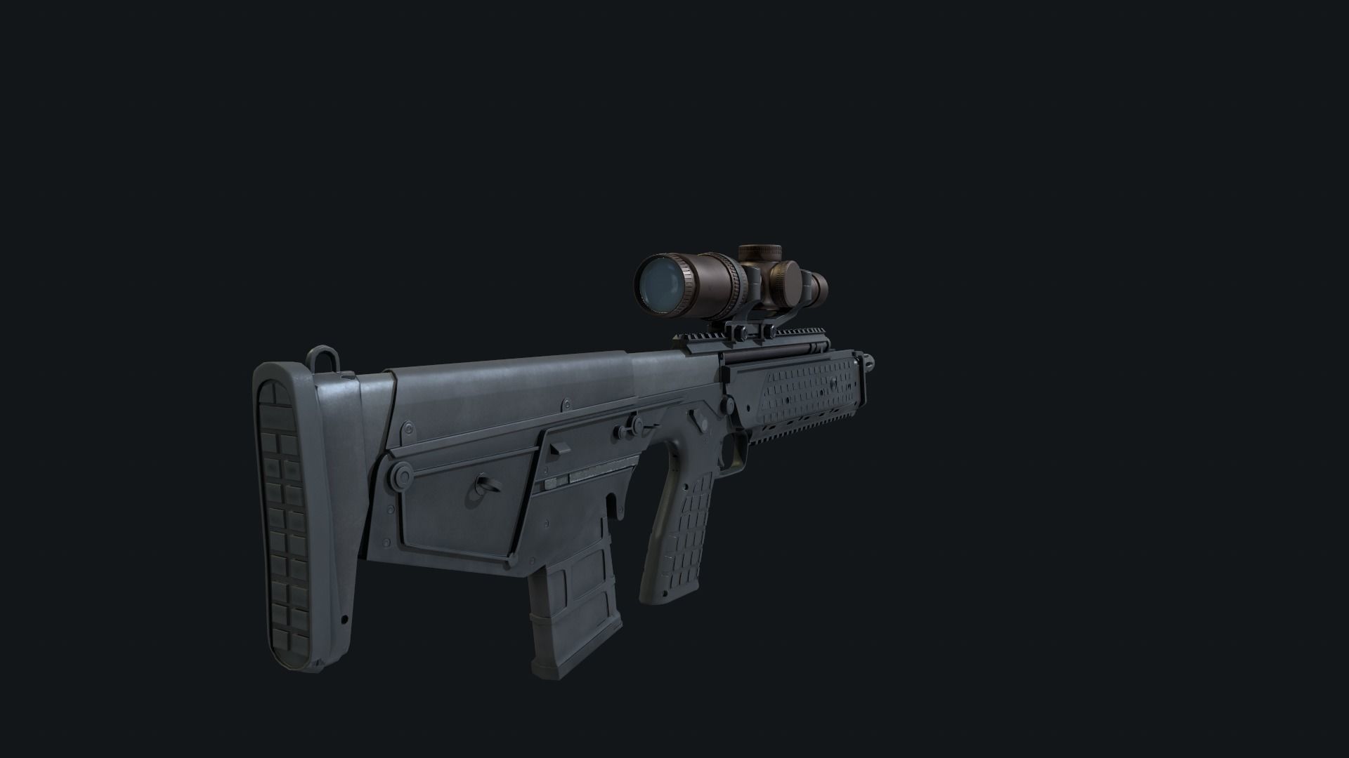 3D model Keltec RDB Rifle - LowPoly PBR Model VR / AR / low-poly | CGTrader