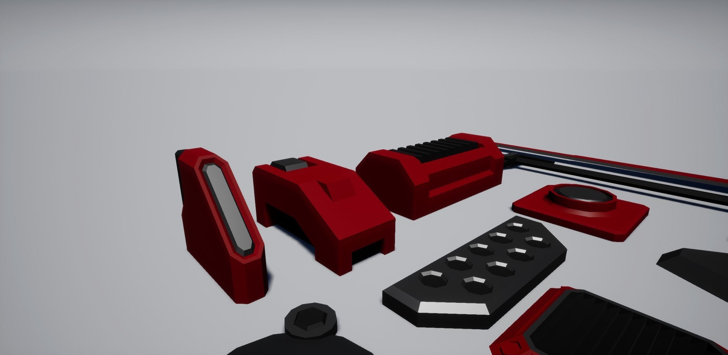 Low Poly Greebles greeble pack free VR / AR / low-poly 3D model | CGTrader