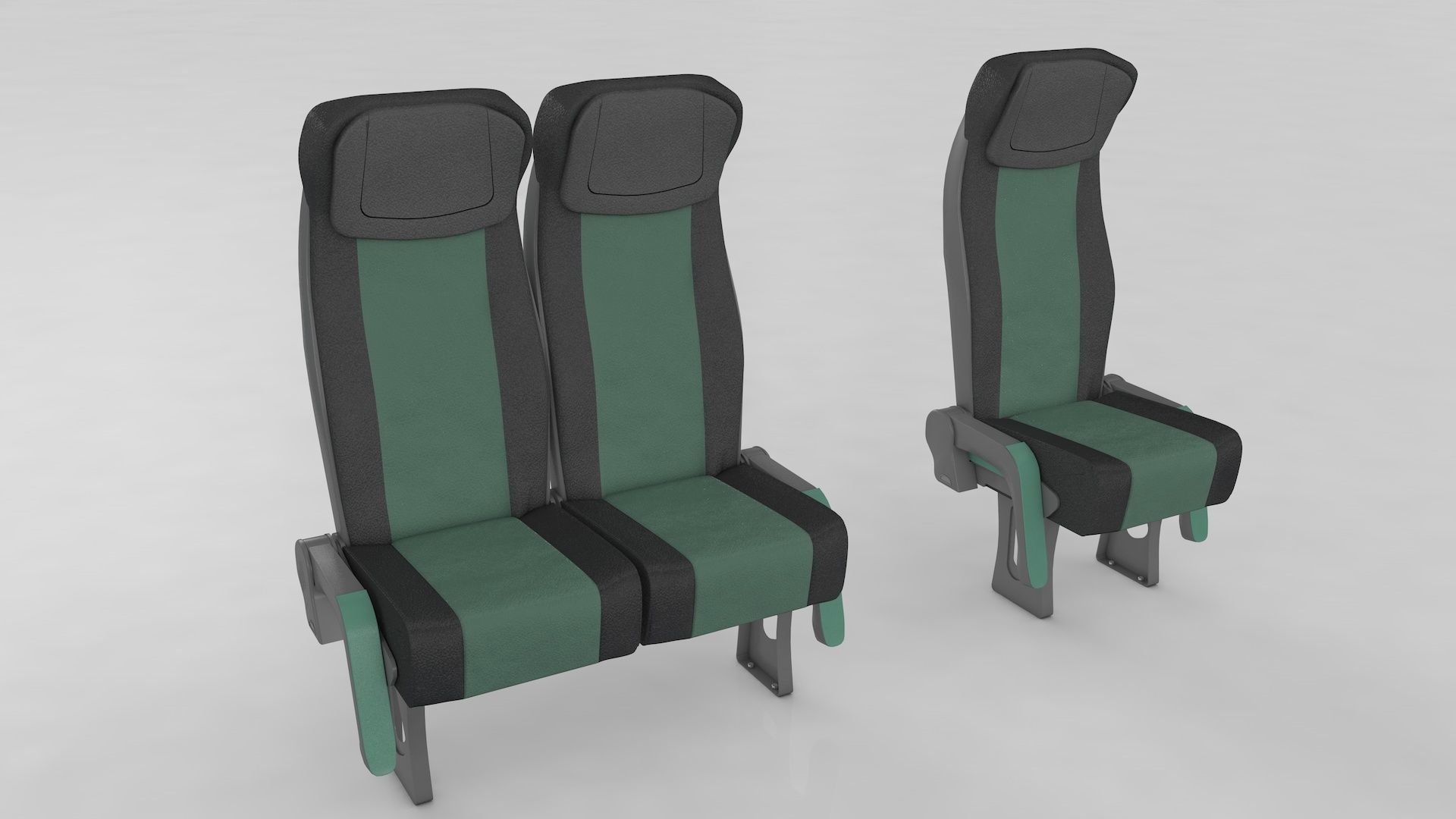 Bus and Train Seat Passenger Rigged 3D model animated rigged | CGTrader