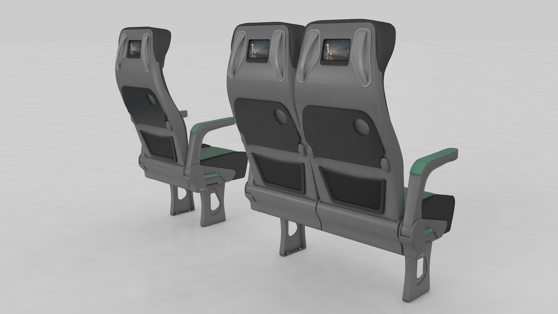 Bus and Train Seat Passenger Rigged 3D model animated rigged | CGTrader