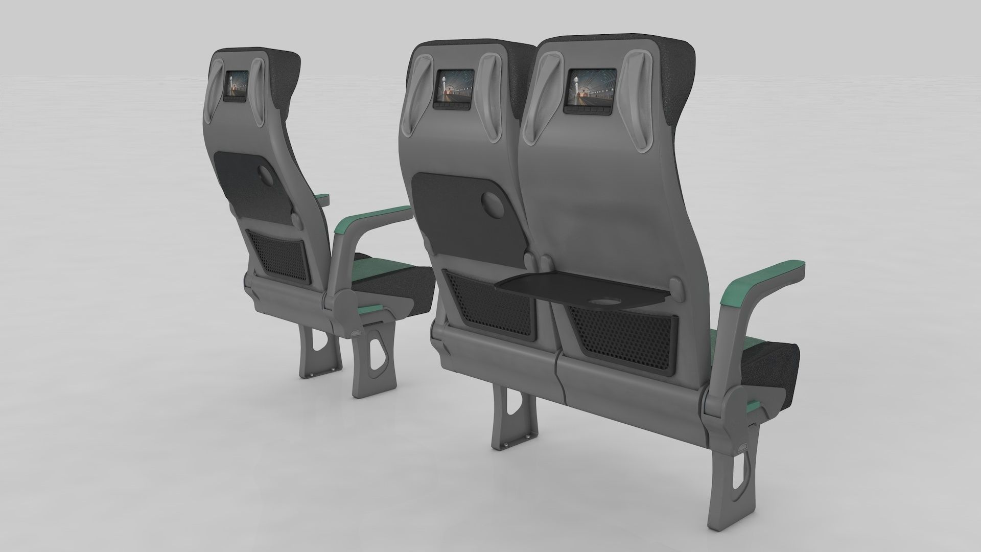 Bus and Train Seat Passenger Rigged 3D model animated rigged | CGTrader