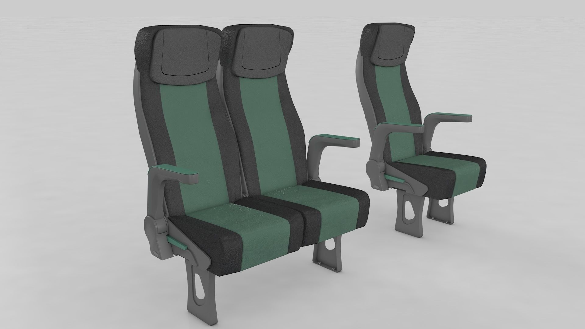 Bus and Train Seat Passenger Rigged 3D model animated rigged | CGTrader