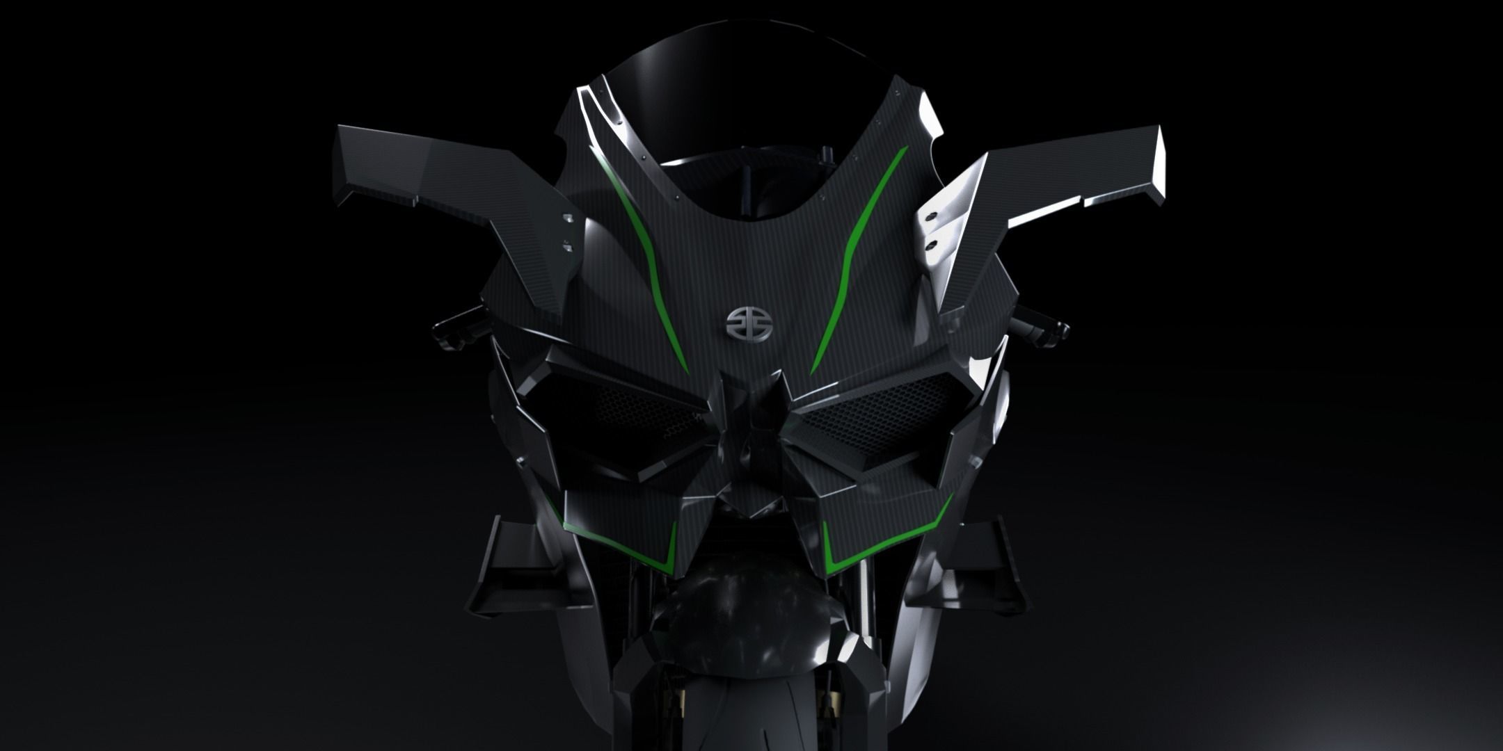 Kawasaki Ninja H2R 3D model | CGTrader