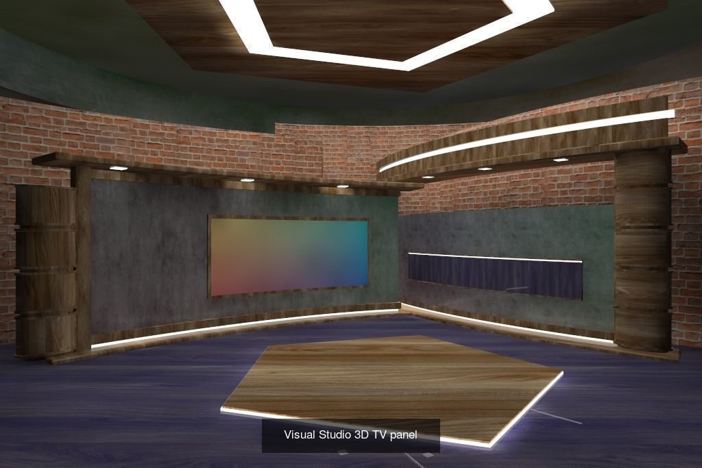 Virtual Broadcast Studio Vol2 3D Model Collection | CGTrader