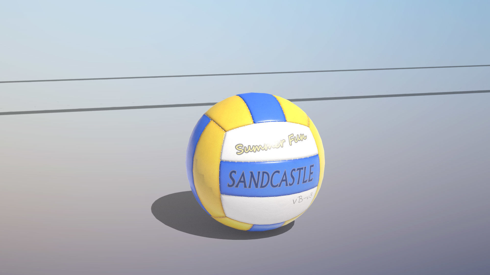 3D model Beach Volleyball Set VR / AR / low-poly | CGTrader