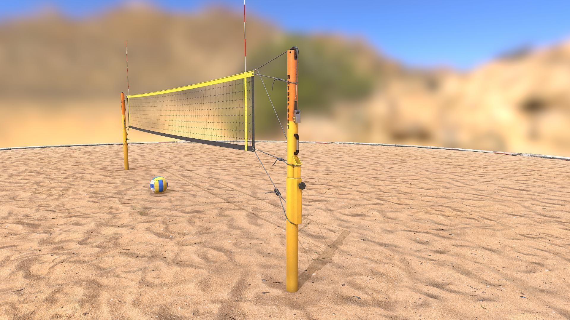 3D model Beach Volleyball Set VR / AR / low-poly | CGTrader
