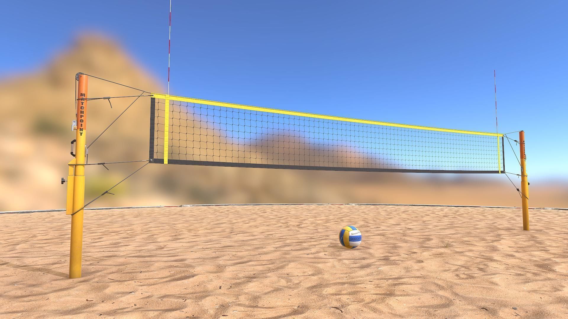 3D model Beach Volleyball Set VR / AR / low-poly | CGTrader