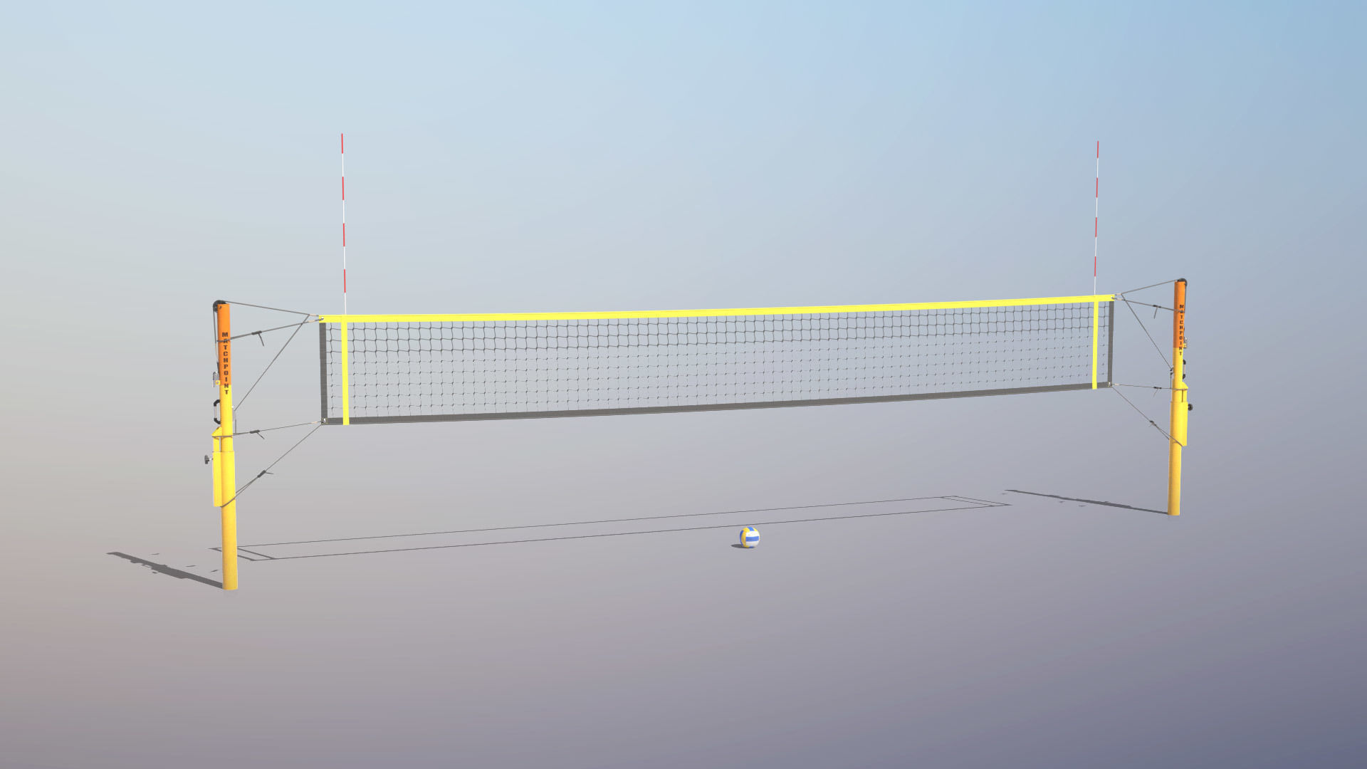 3D model Beach Volleyball Set VR / AR / low-poly | CGTrader