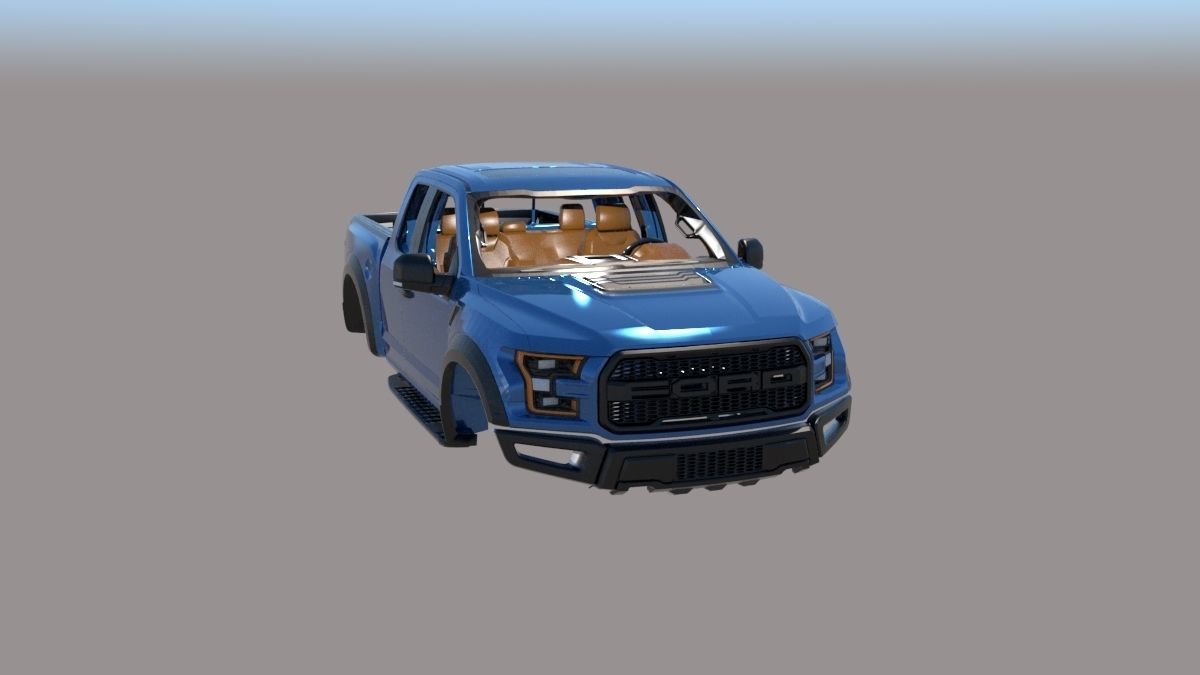 Ford F 150 Raptor Body 3D model 3D printable | CGTrader