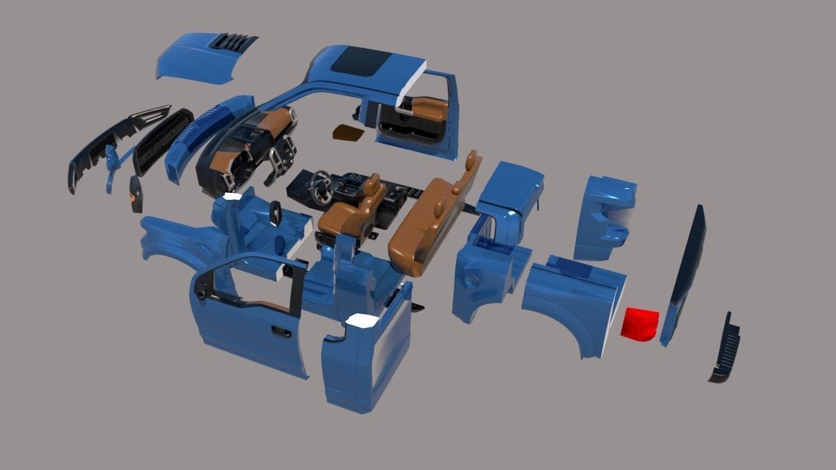 Ford F 150 Raptor Body 3D model 3D printable | CGTrader