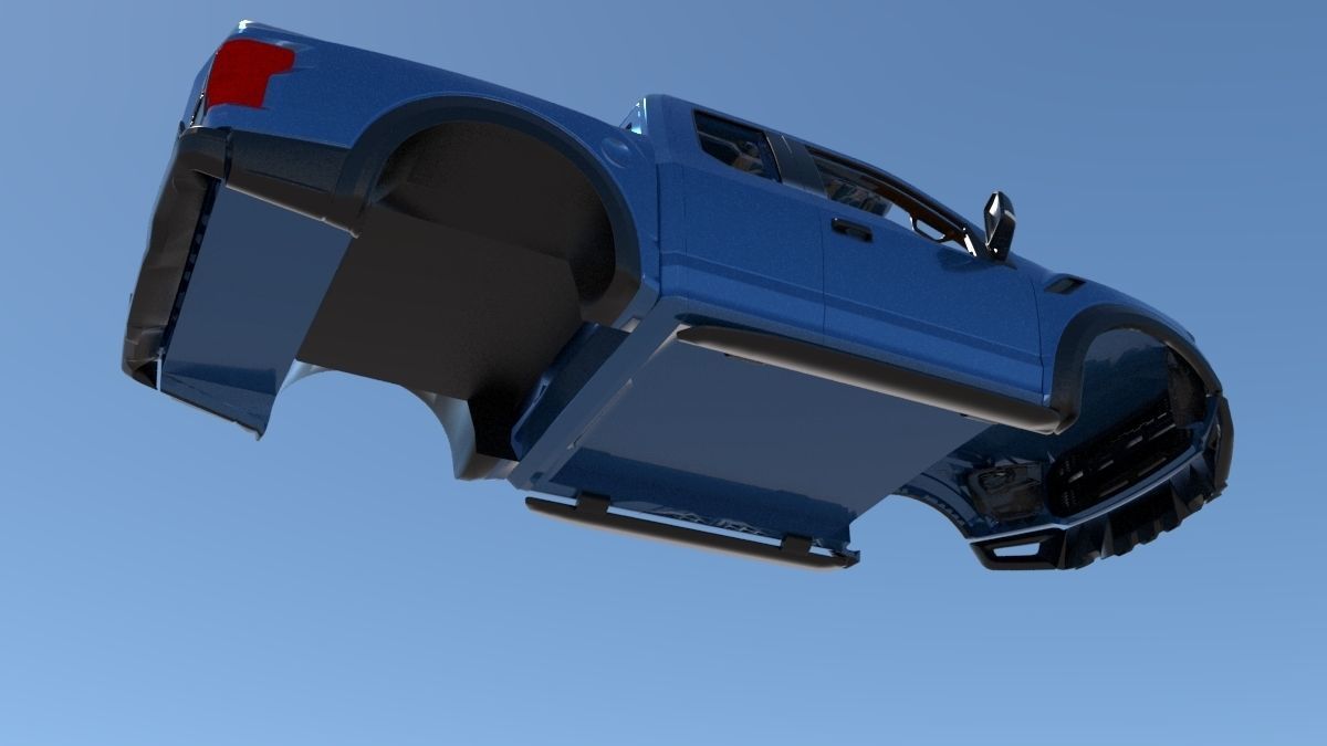 Ford F 150 Raptor Body 3D model 3D printable | CGTrader