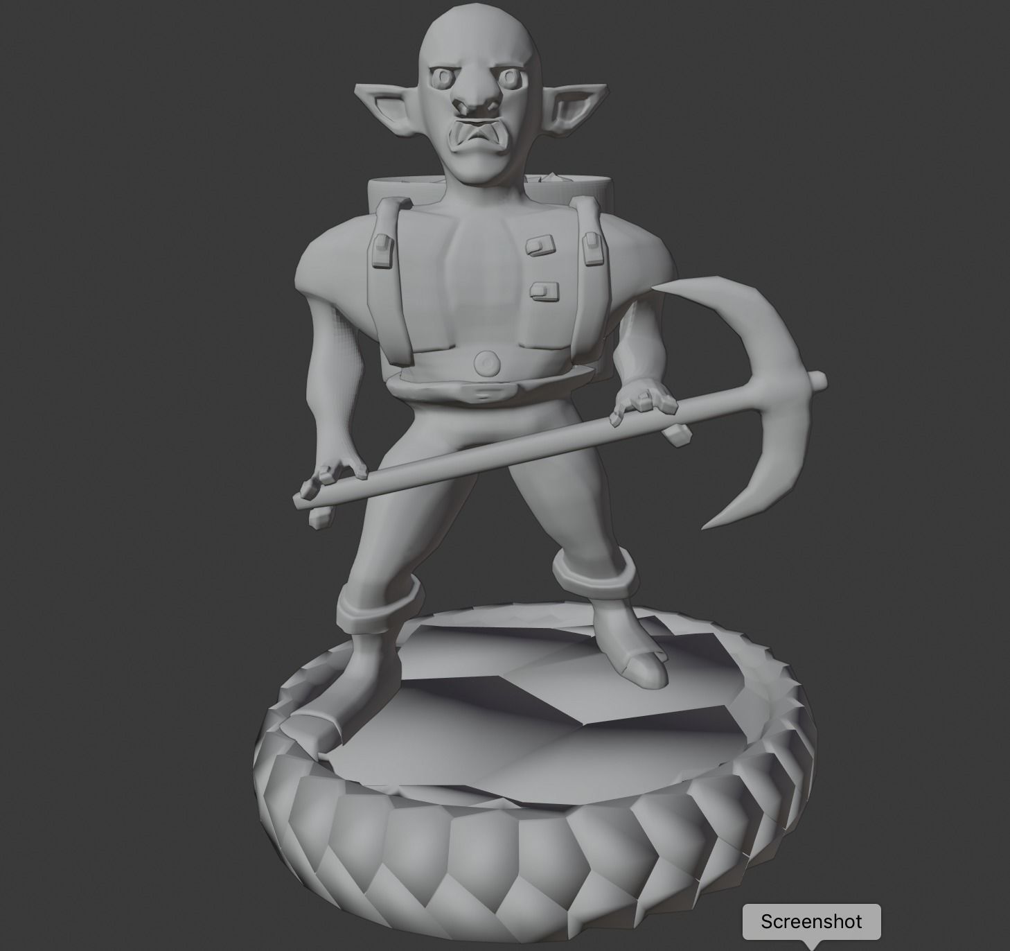 Dark Gnome DND Svirfneblin 3D model 3D printable | CGTrader