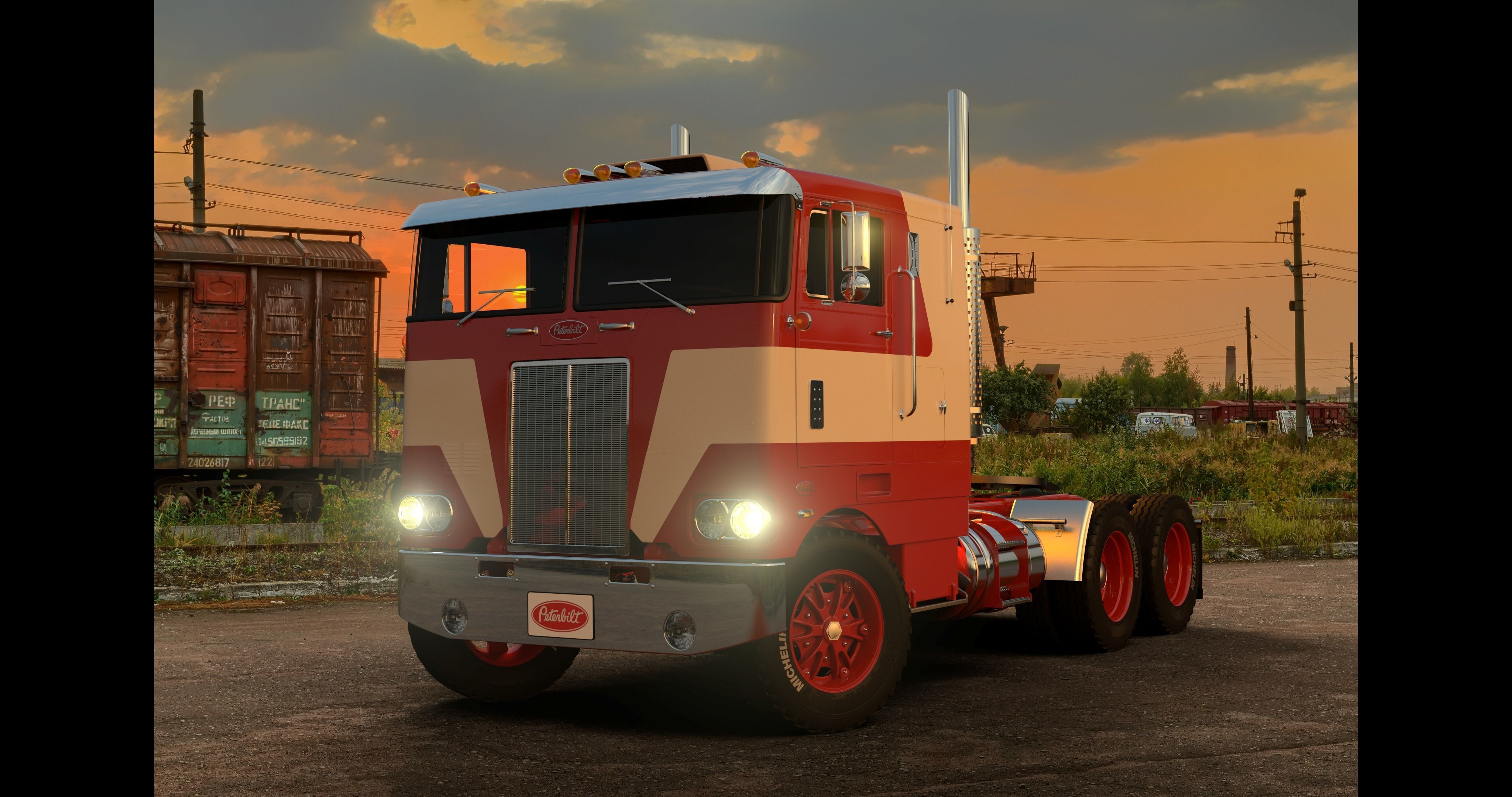 Peterbilt 352 Truck 3D model | CGTrader