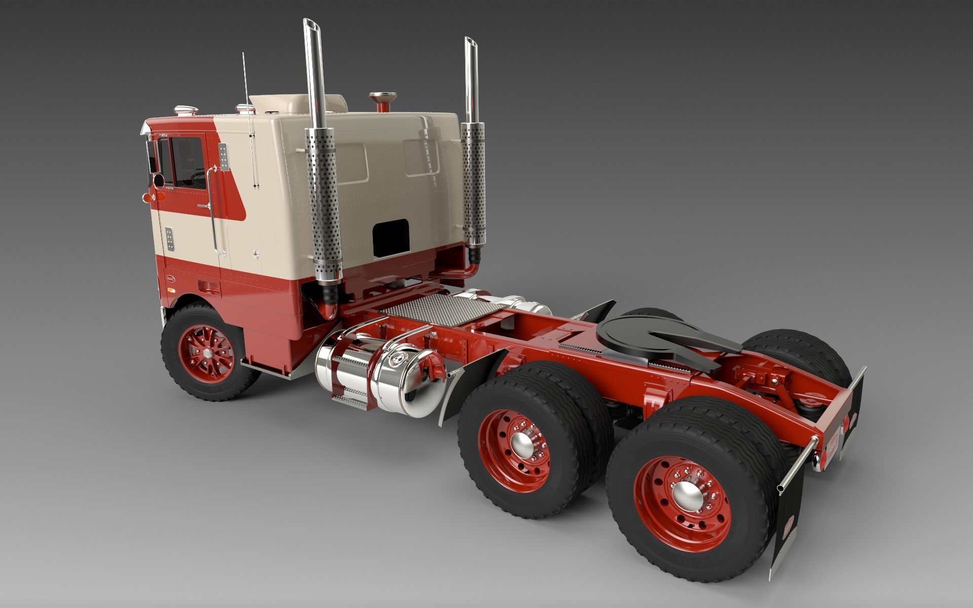 Peterbilt 352 Truck 3D model | CGTrader