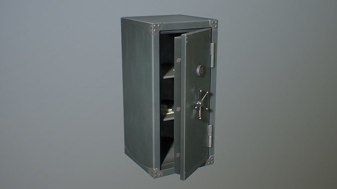 3D model Safebox locker medium Game-ready VR / AR / low-poly animated ...