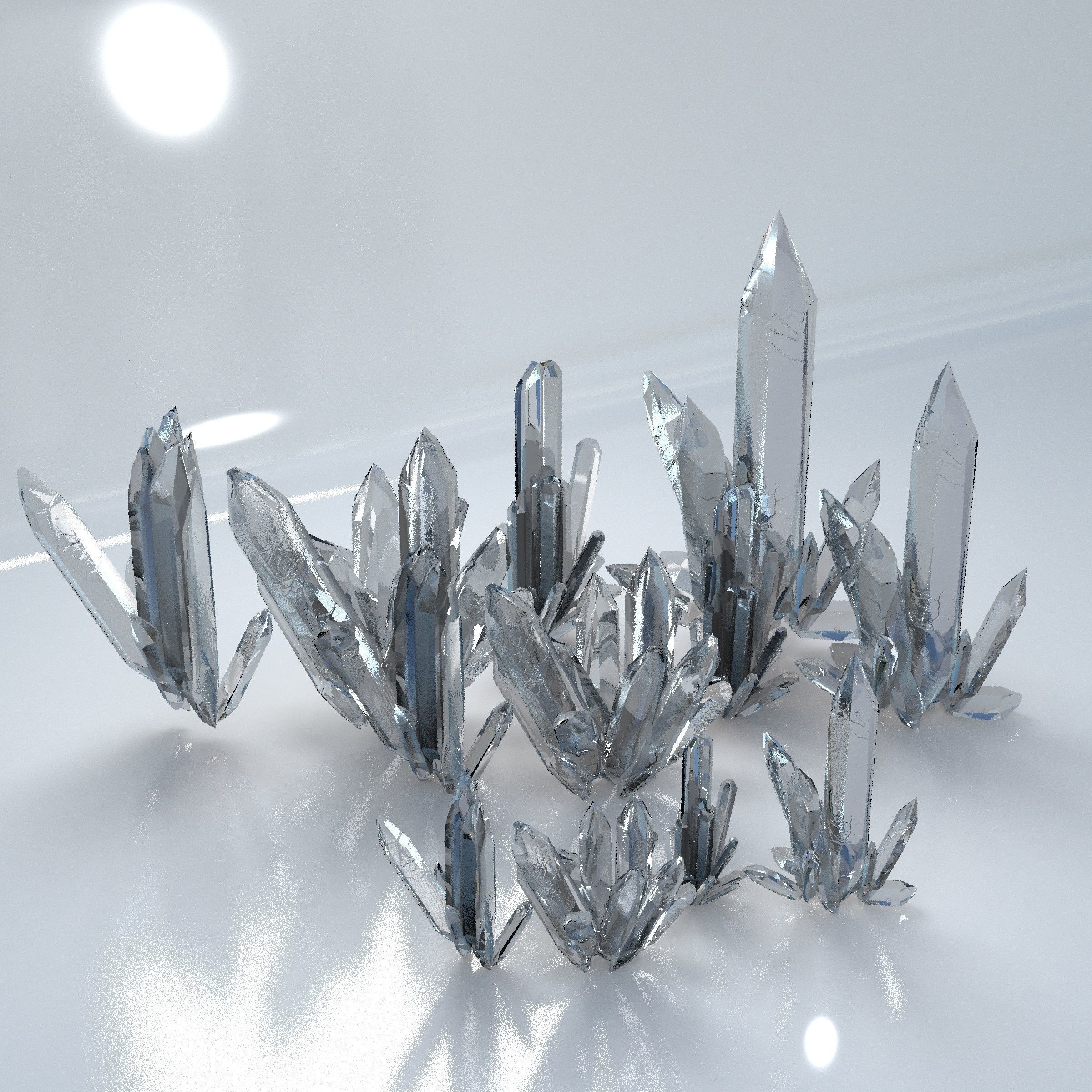 Crystal Model Kit 3D asset | CGTrader