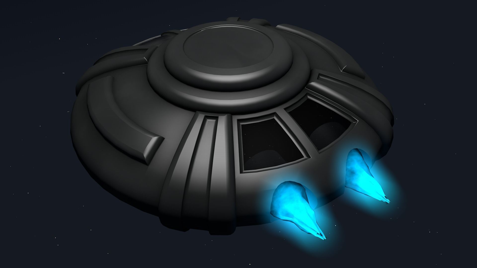 UFO Spaceship free VR / AR / low-poly 3D model | CGTrader