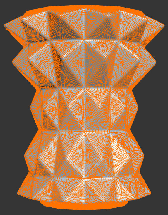 Triangulation Vase Geometric Shape 3D Print Model 3D model 3D printable ...