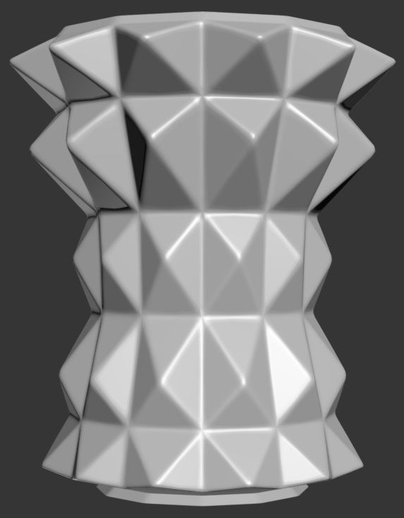 Triangulation Vase Geometric Shape 3D Print Model 3D model 3D printable ...