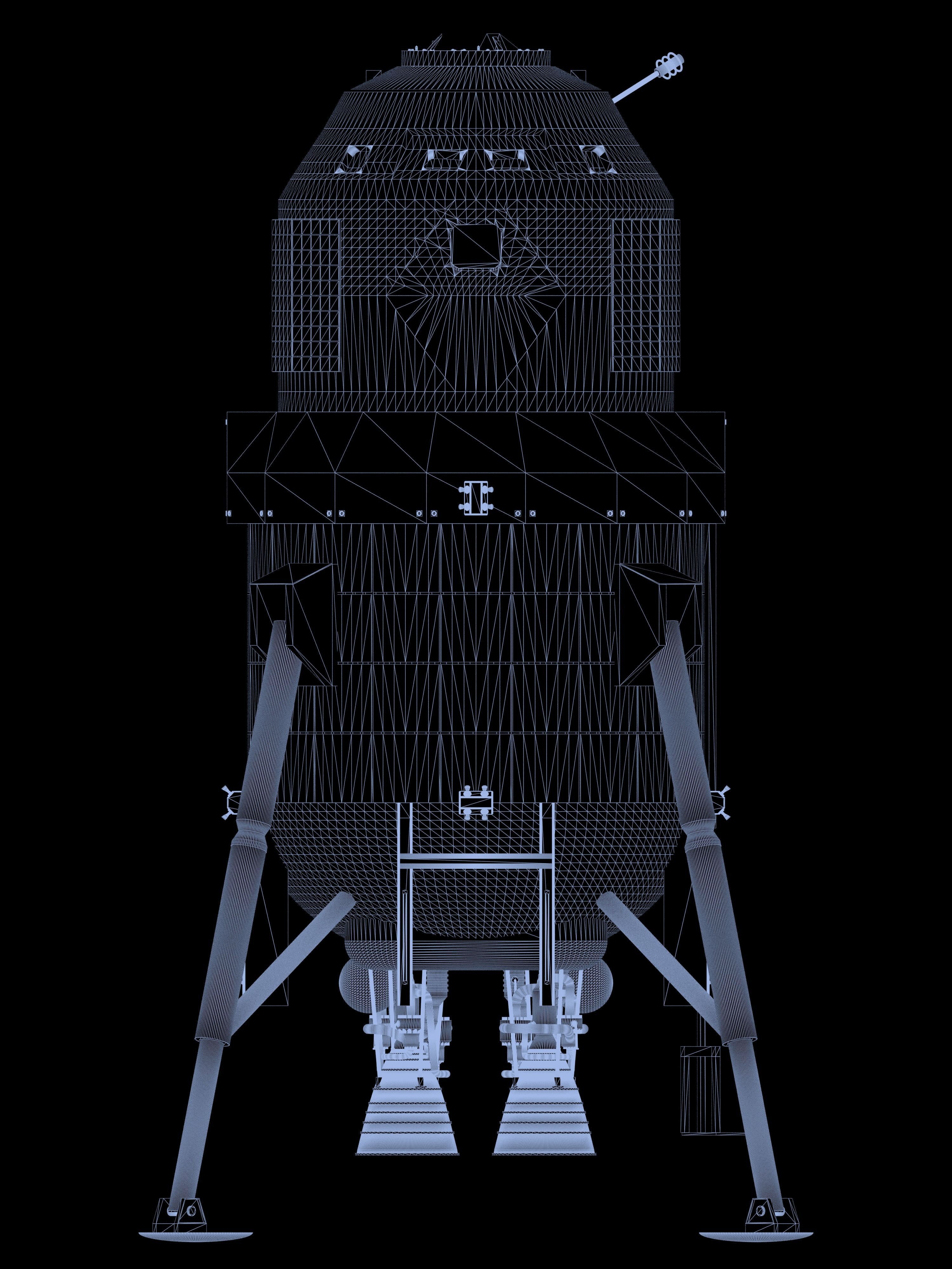 Lockheed Martin Single-Stage Lunar Lander 3D model | CGTrader