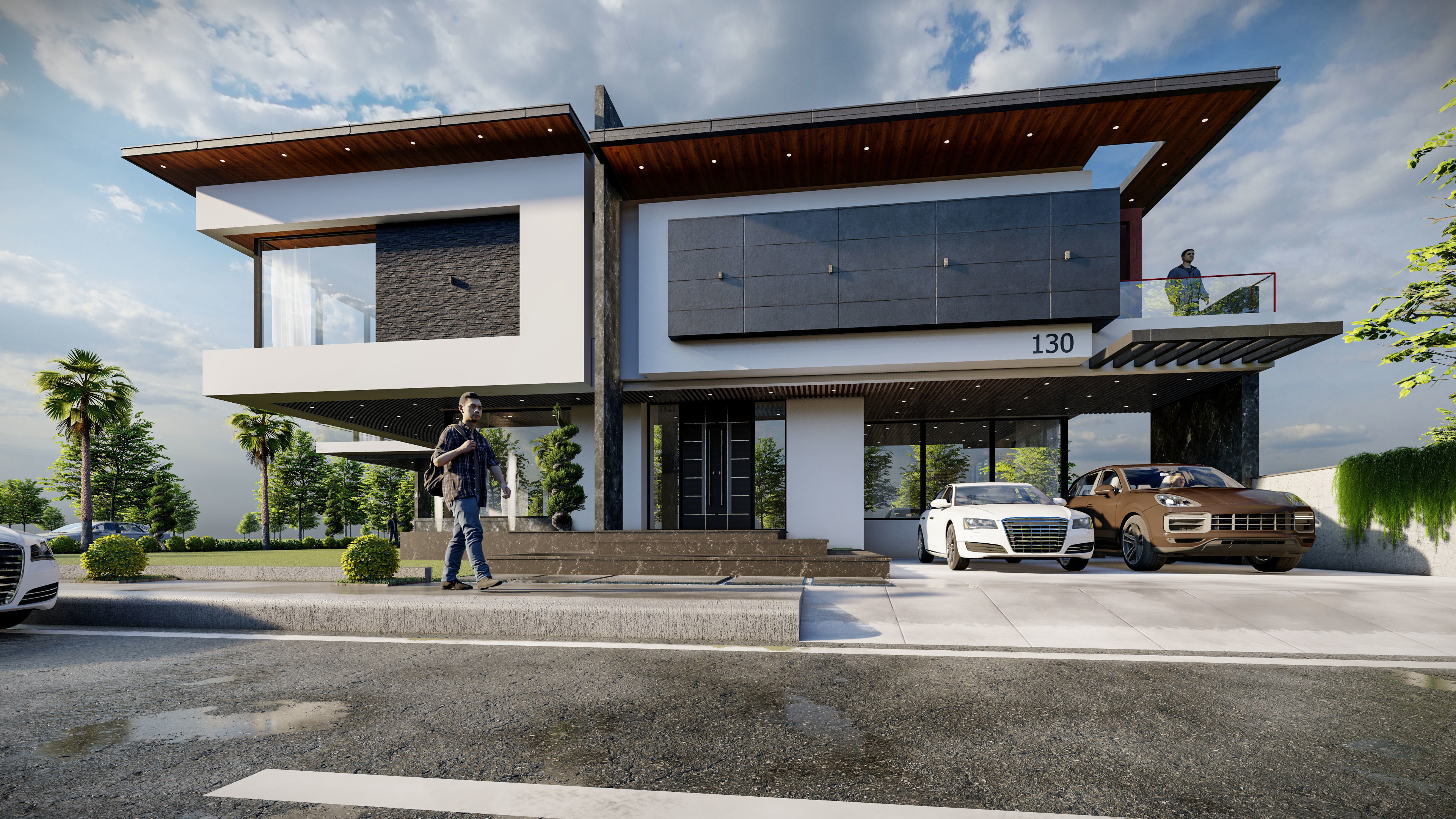 Modern Villa Model House Miniature Bungalow 3D model | CGTrader