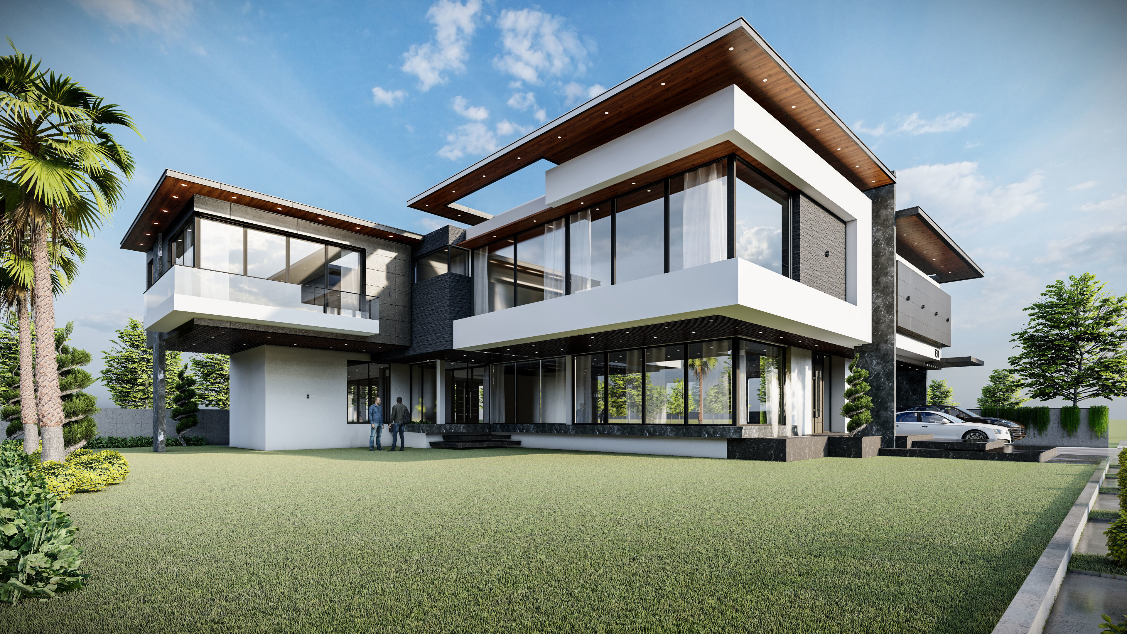 Modern Villa Model House Miniature Bungalow 3D model | CGTrader