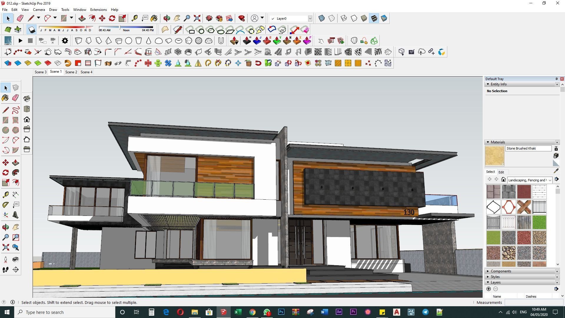 Modern Villa Model House Miniature Bungalow 3D model | CGTrader