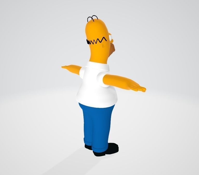 Homer Simpson 3D model rigged | CGTrader