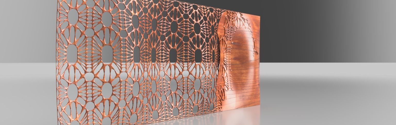 Wavy wall partition lu design 3D model | CGTrader