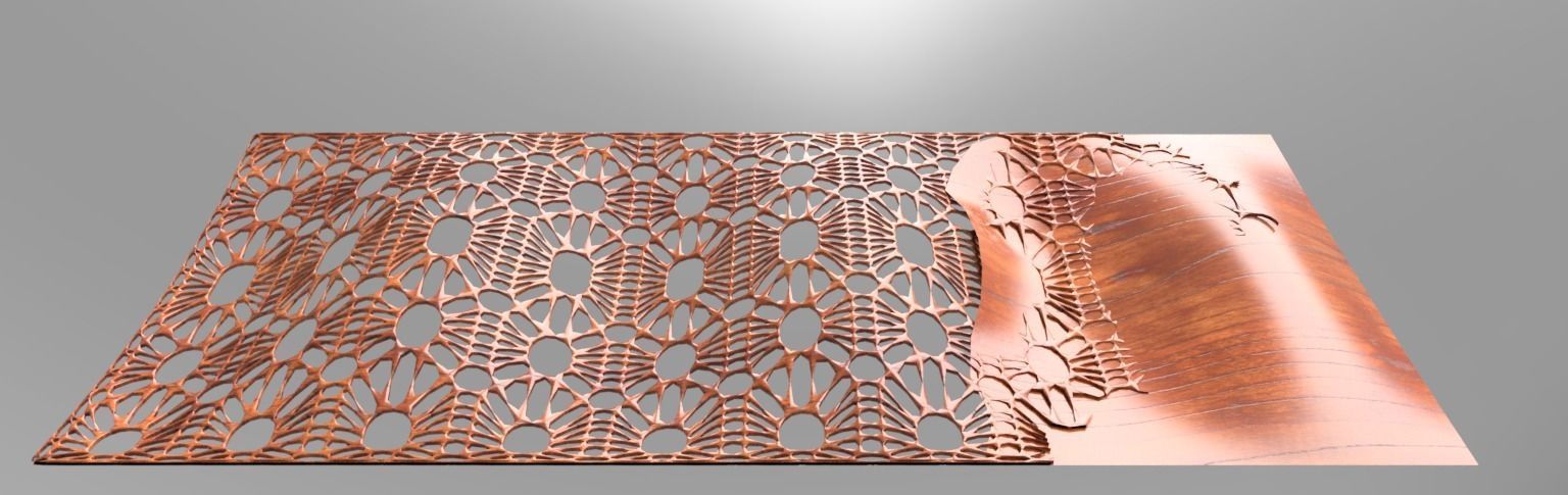 Wavy wall partition lu design 3D model | CGTrader