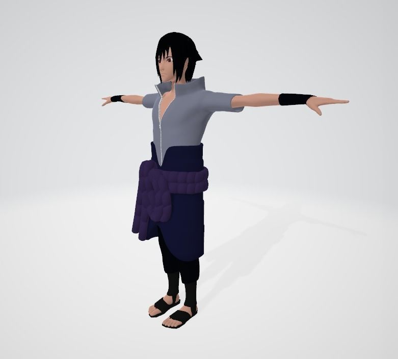 Sasuke Uchiha 3D model rigged | CGTrader