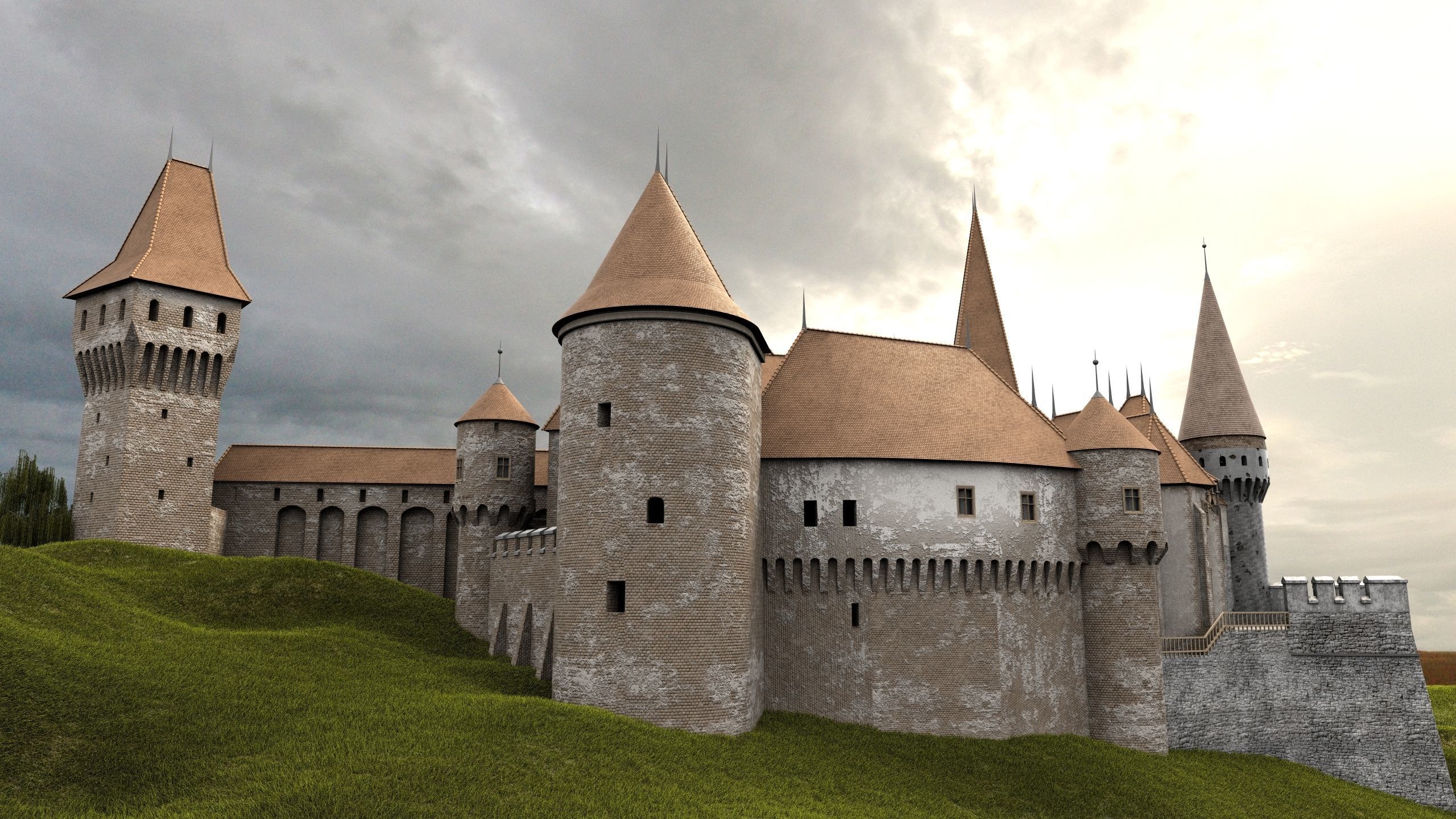 Corvin Castle 3D model | CGTrader