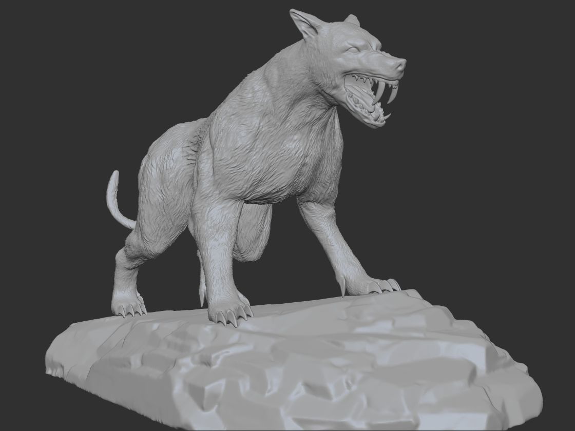 Beast Wolf 3D model 3D printable | CGTrader