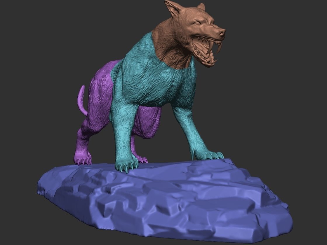 Beast Wolf 3D model 3D printable | CGTrader