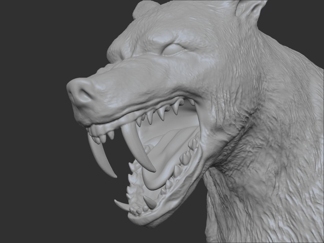 Beast Wolf 3D model 3D printable | CGTrader
