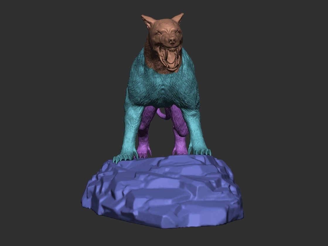 Beast Wolf 3D model 3D printable | CGTrader