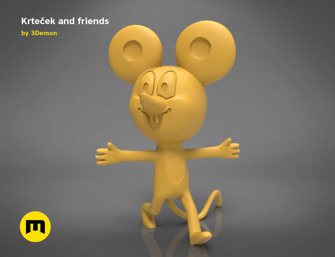 Krtek and his friends 3D model 3D printable | CGTrader