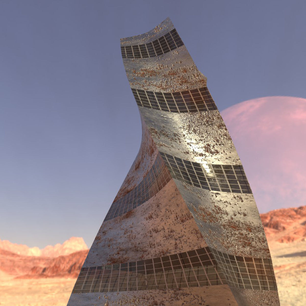 Post Apocalyptic building 3D model | CGTrader