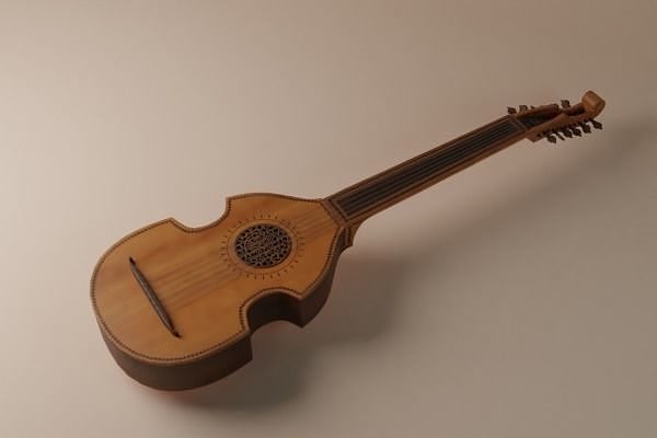 3D model Spanish Vihuela - String Instrument VR / AR / low-poly | CGTrader