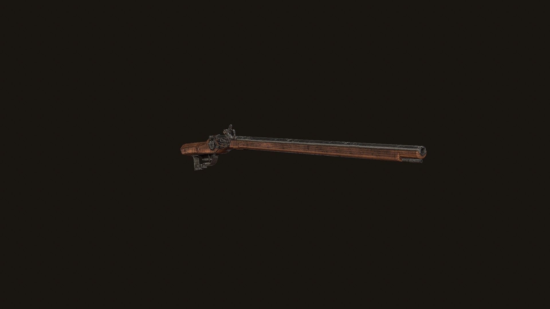 3D model Weapon - Gun - Flintlock - German Wheellock Rifle VR / AR ...